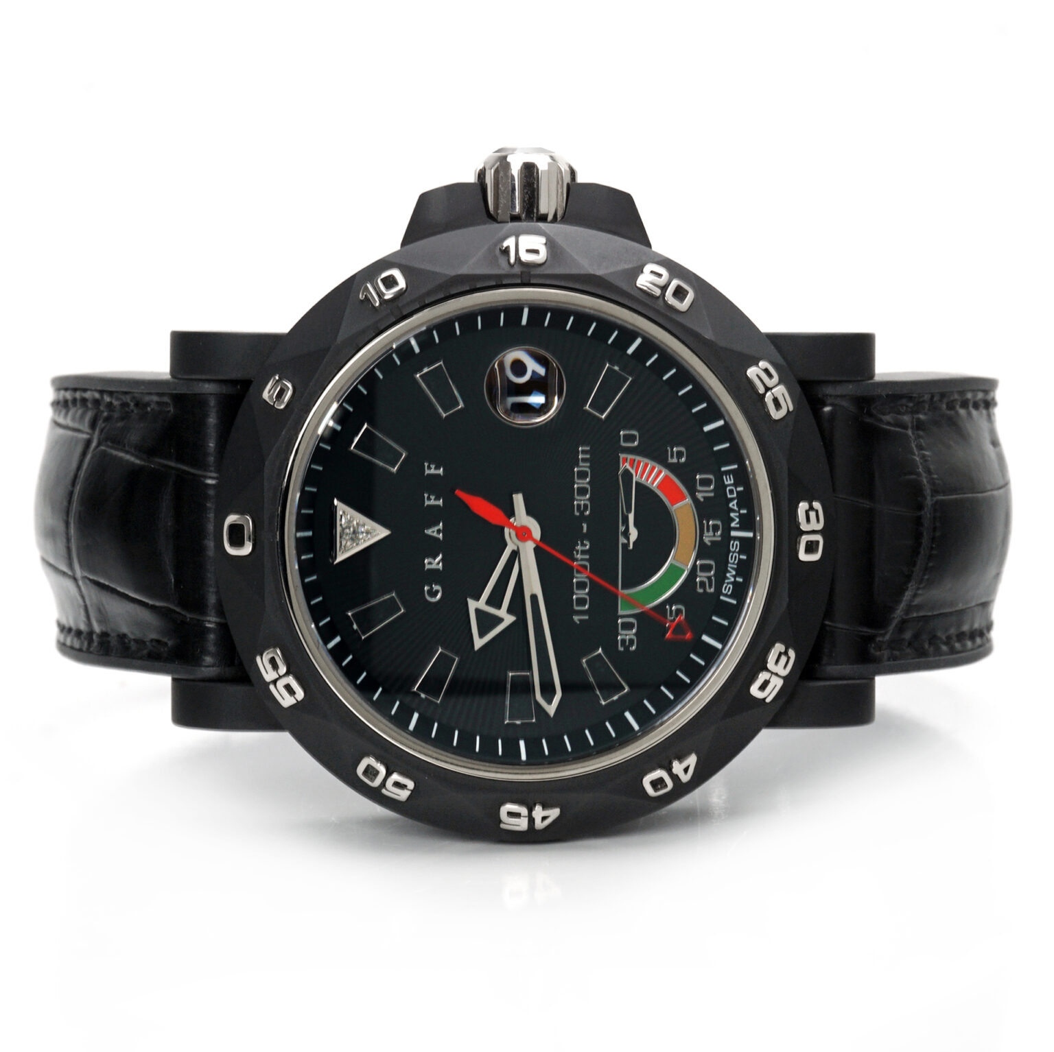 Graff Scubagraff Date Diver Black Dial Titanium Gold Limited — Black ...